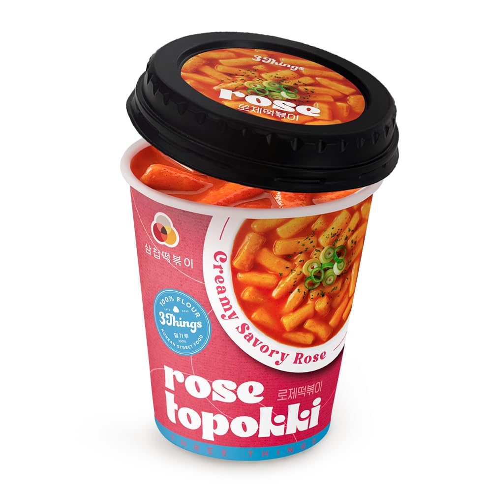Amazon.com: [3Things] Korean street food Topokki/Instant Tteokbokki cup ...