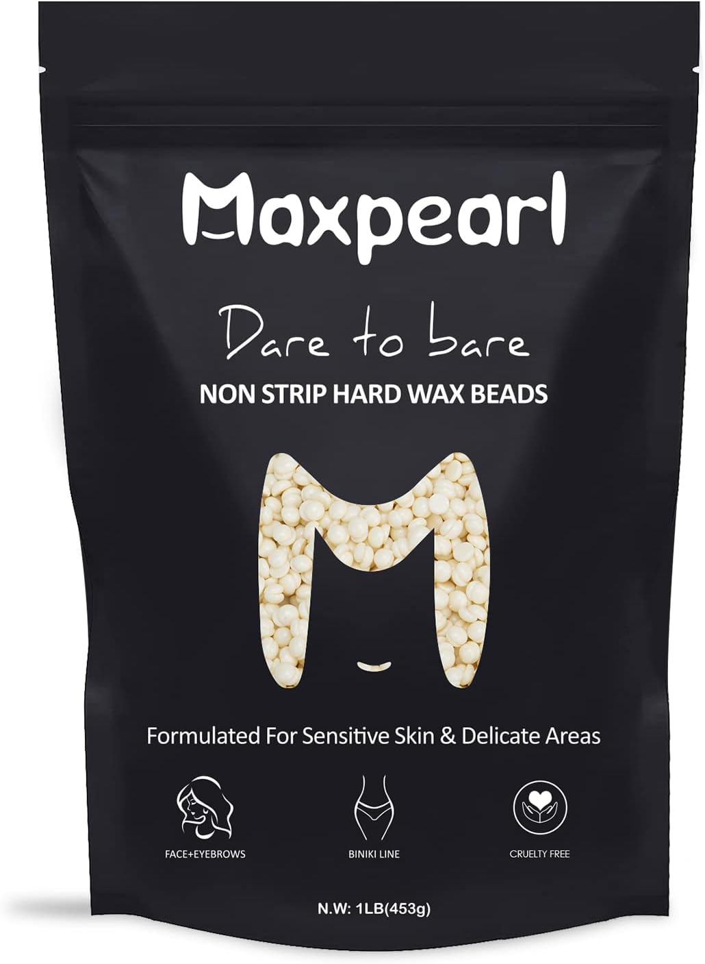 Amazon.com : Wax Beans, 450G Kotamu Hair Removal Hard Wax Beans, Face ...