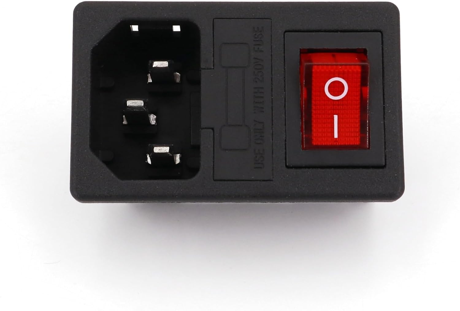 Amazon.com: NISZA 10-Pack IEC320 C14 AC Power Socket 10A/250V with Fuse ...