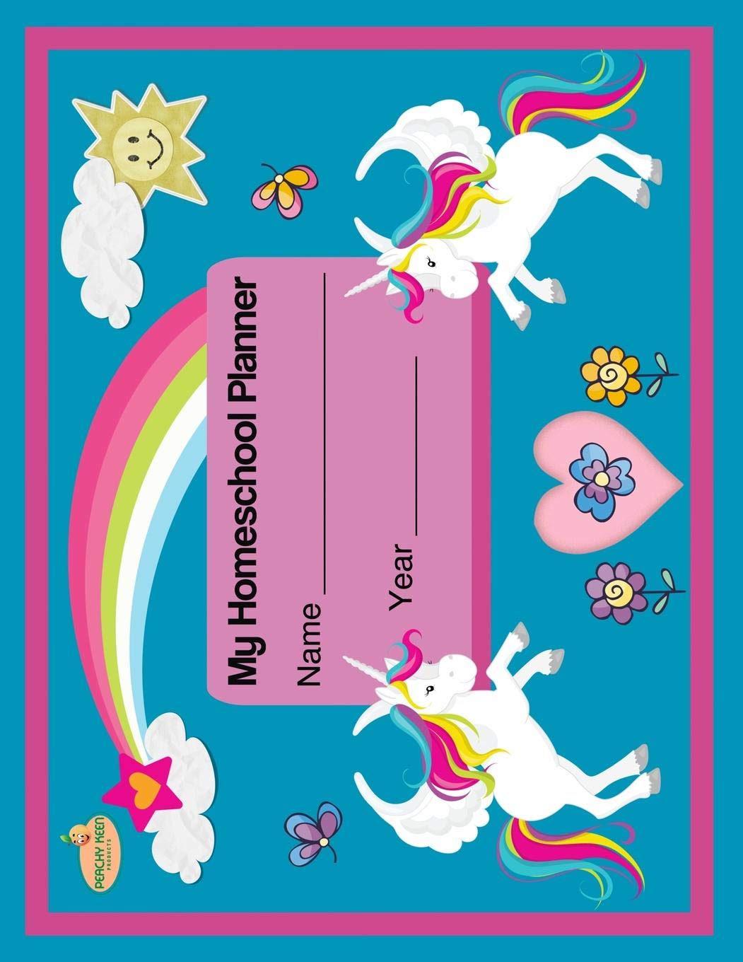 Buy My Homeschool Planner: Unicorn Rainbow Flexible Interactive ...