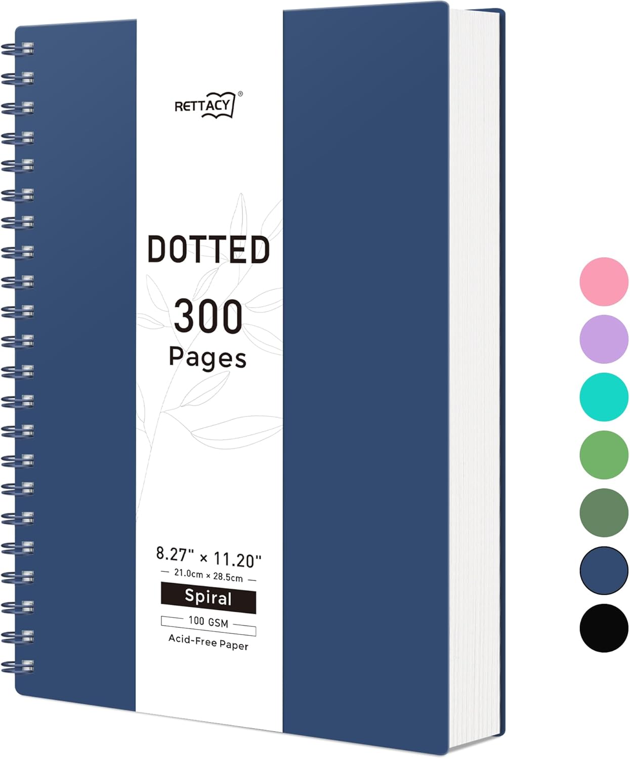 Amazon.com : RETTACY Bullet Dotted Journal - A4 Dotted Grid Spiral ...