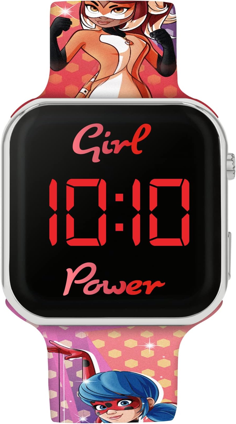 Disney Miraculous Ladybug LED Strap Watch MRC4024 : Amazon.co.uk: Fashion