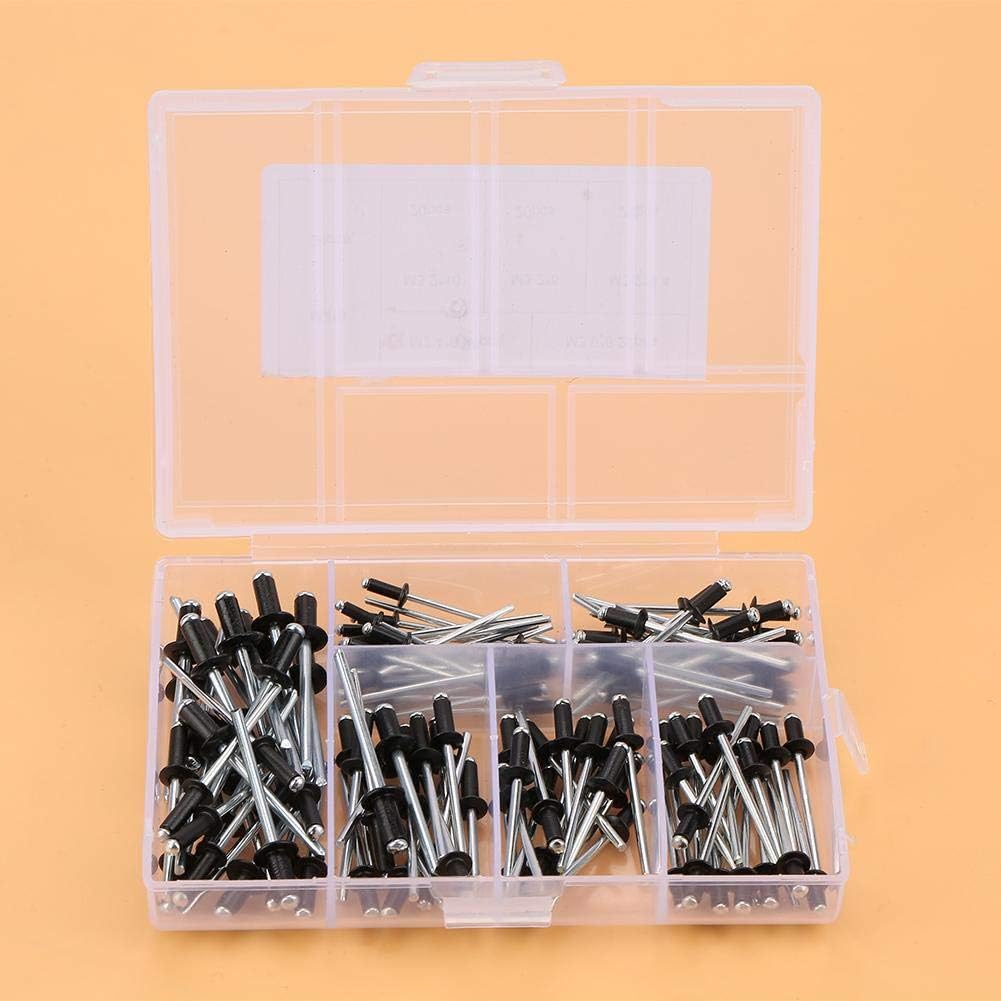 Blind Rivets,Dekaim 120pcs/set M2.4 / M3.0 / M3.2 / M4 Aluminium Blind ...