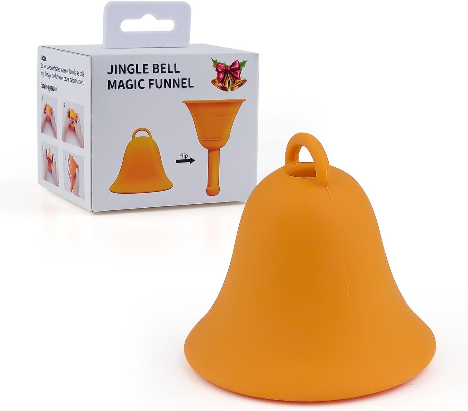 Amazon.com: Magic Bell Small Funnel, Kitchen Funnels Silicone Funnel ...