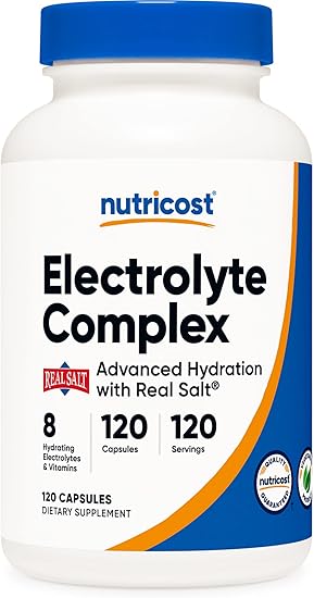 Amazon.com: Nutricost Electrolyte Complex (Advanced Hydration with Real ...