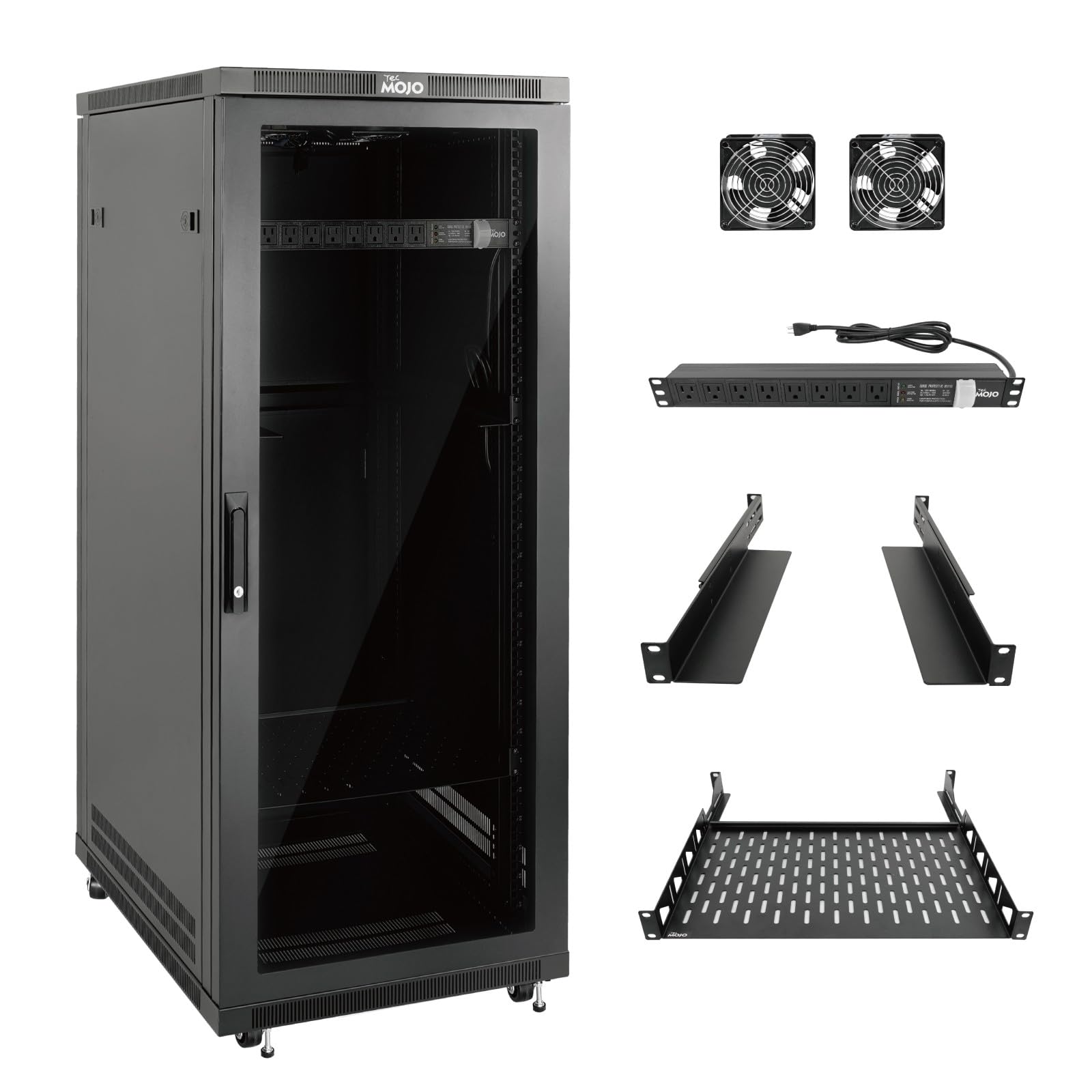 Amazon.com: Tecmojo Network Rack Cabinet,27U Server Rack,23.6 Inch ...