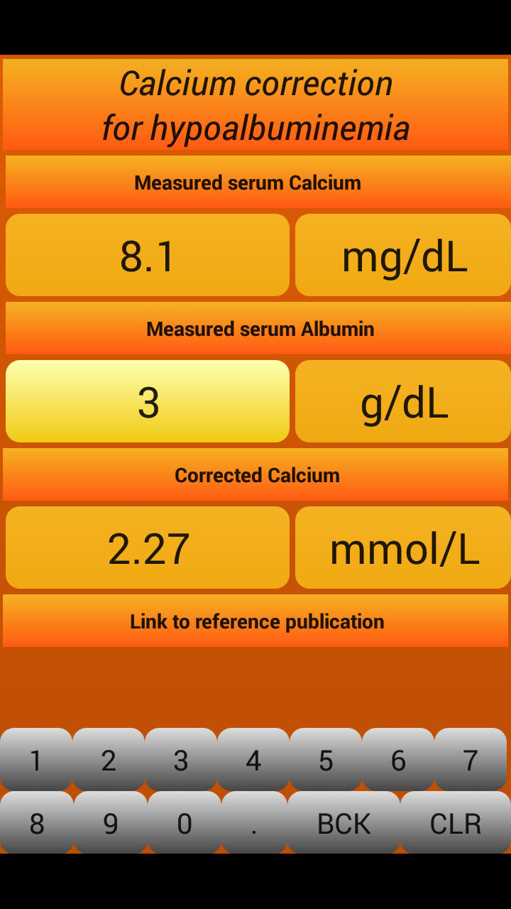 Calcium Correction For Albumin - App on Amazon Appstore