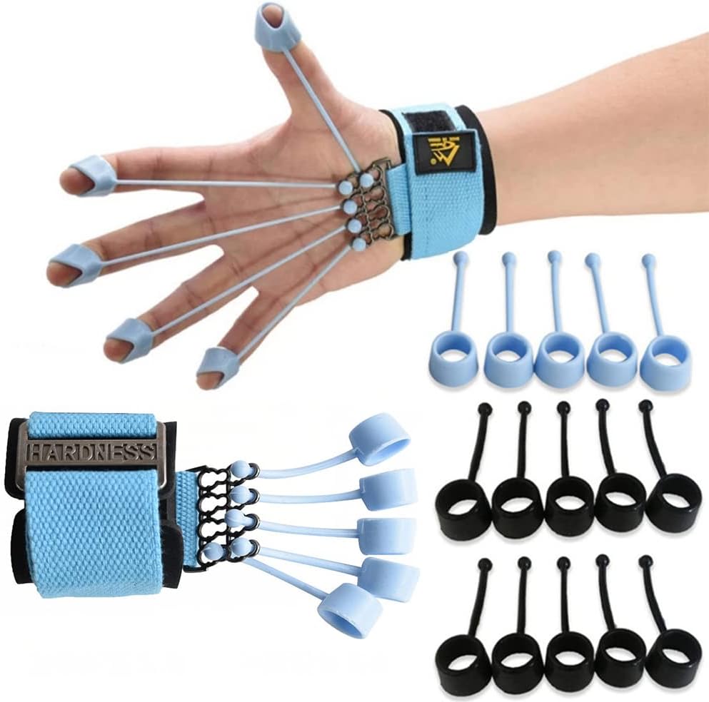 Amazon.com : Finger Stretcher 40LB 60LB Resistance Band Finger ...