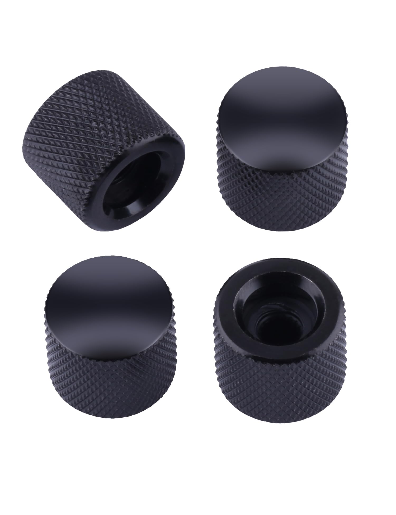 Amazon.com: Metallor Guitar Volume Tone Control Knobs Knurled Metal ...