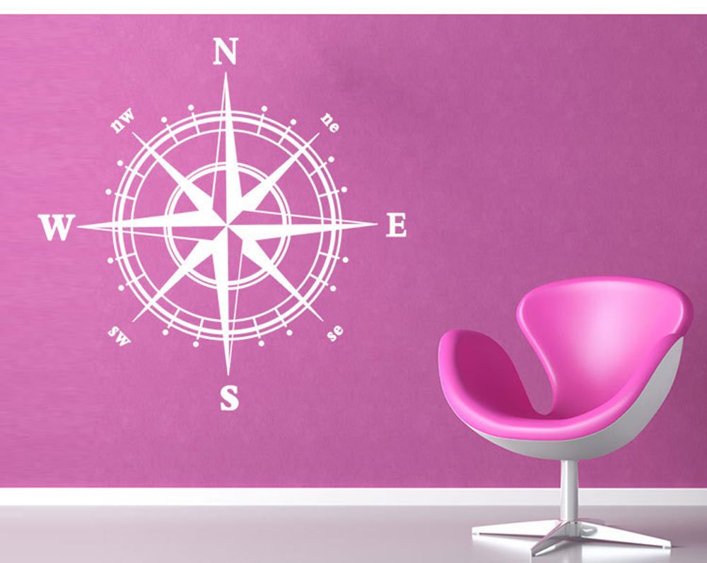 BooDecal Ocean Series Navigation Compass Wall Decals Stickers Decors ...