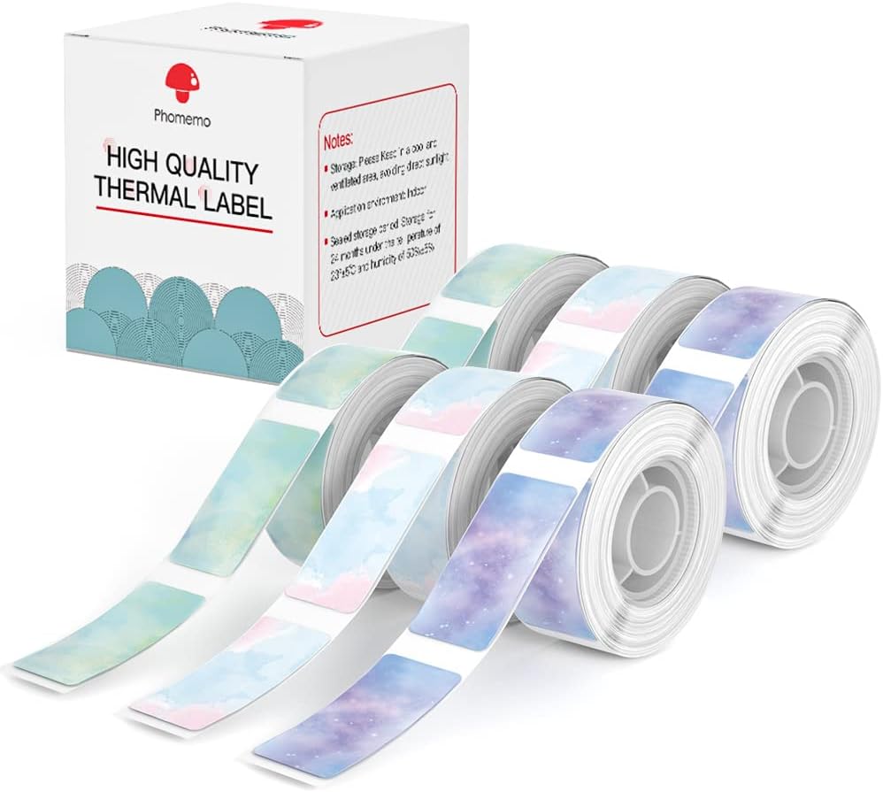 Amazon.com: Phomemo D30 D35 Q30 Q30S Q31 Q32 Label Maker Tape, Black on ...