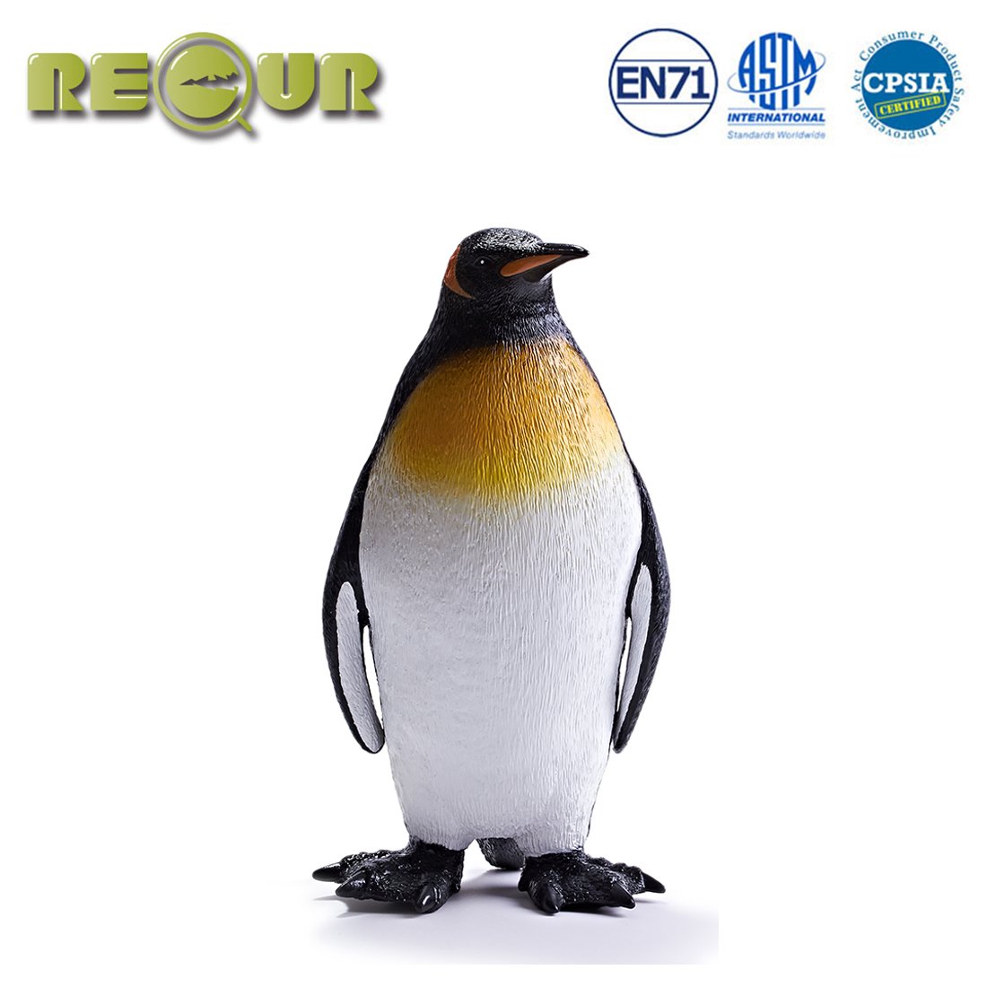Buy RECUR Toys Large King Penguin Figure Toys 12inch, Soft Hand-Painted ...