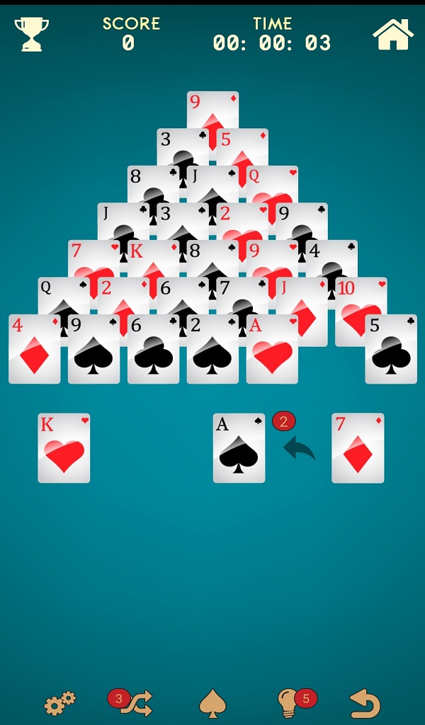 pyramid card solitaire offline games - App on Amazon Appstore
