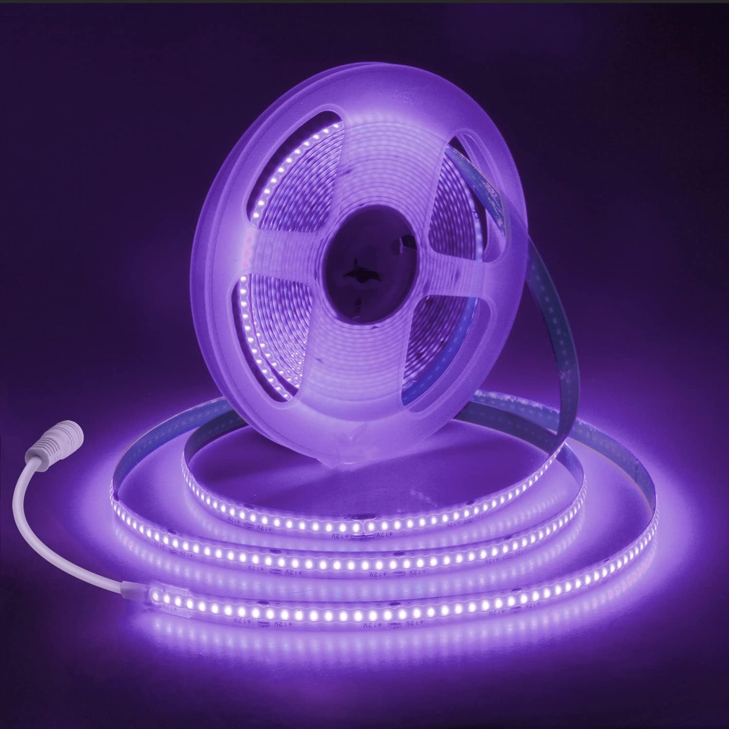 Amazon.com: ALITOVE 16.4ft COB Purple LED Strip Lights for Bedroom ...