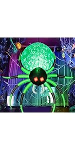 Amazon.com: FunFanso 12 FT Halloween Inflatable Spider Outdoor ...