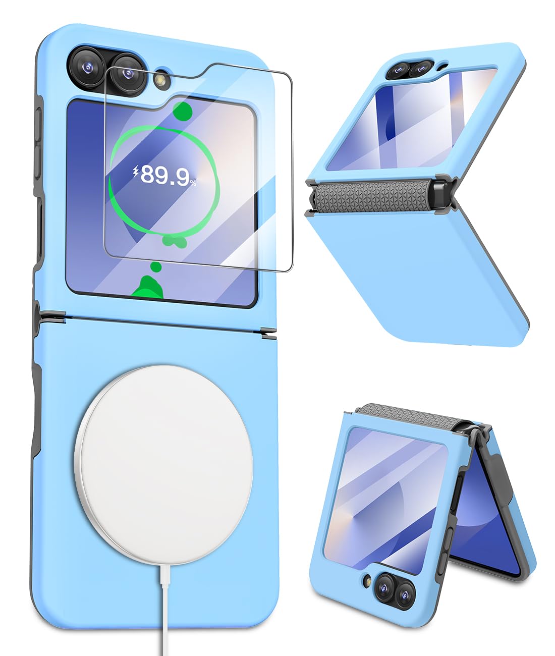 Amazon.com: Caka for Galaxy Z Flip 6 Case, Samsung Flip 6 case ...