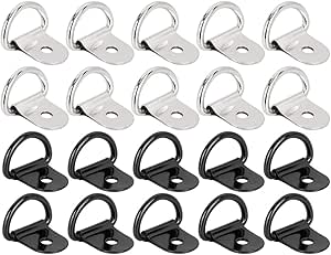 Amazon.com: Unifizz 20pcs D Shape Tie Down Rings Tow Hook for Car Truck Trailer Cargo RV Boats ...