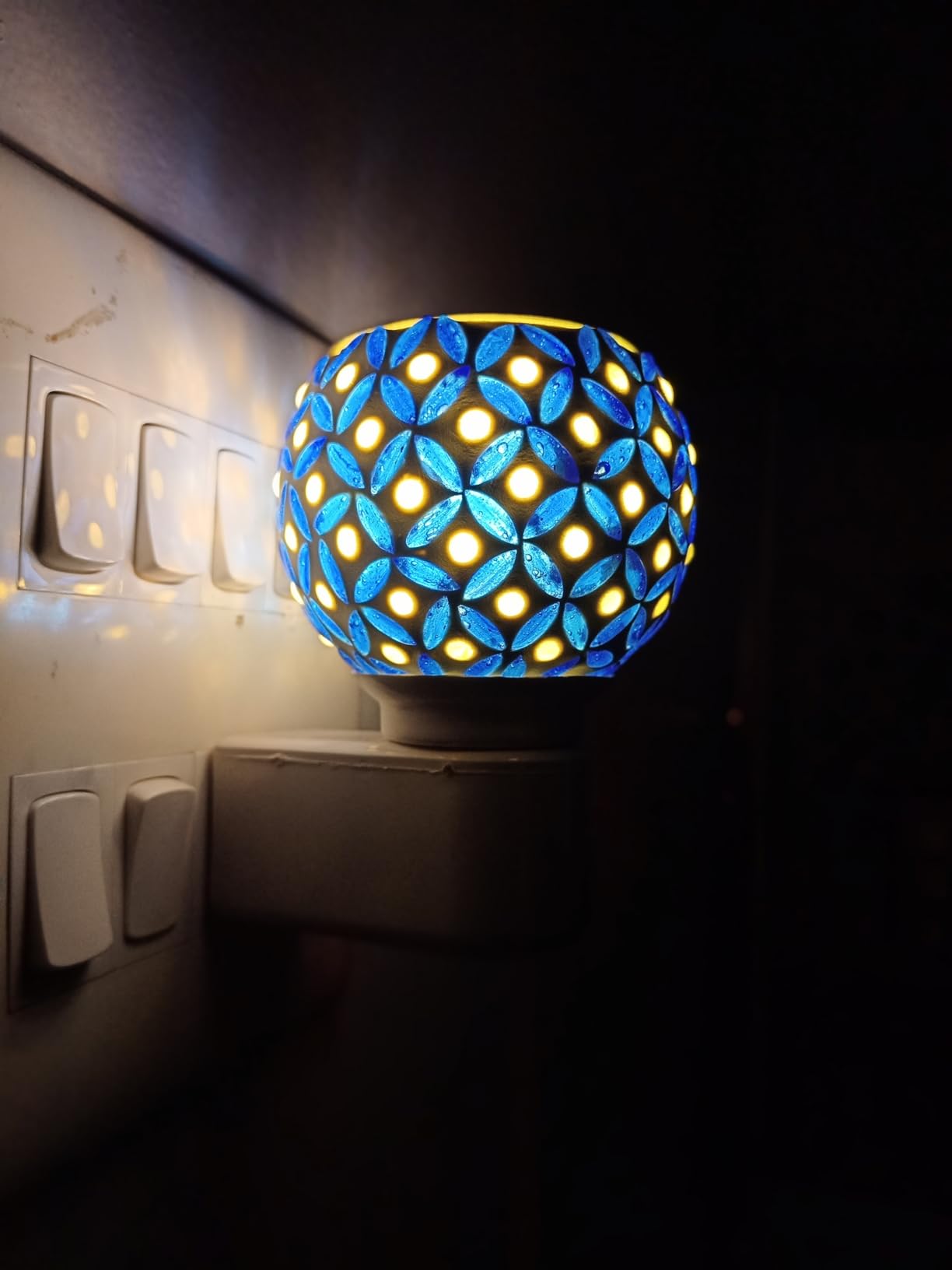 Dev Kapur Dani Electrical Camphor Diffuser. Glass Kapoor Dani ...