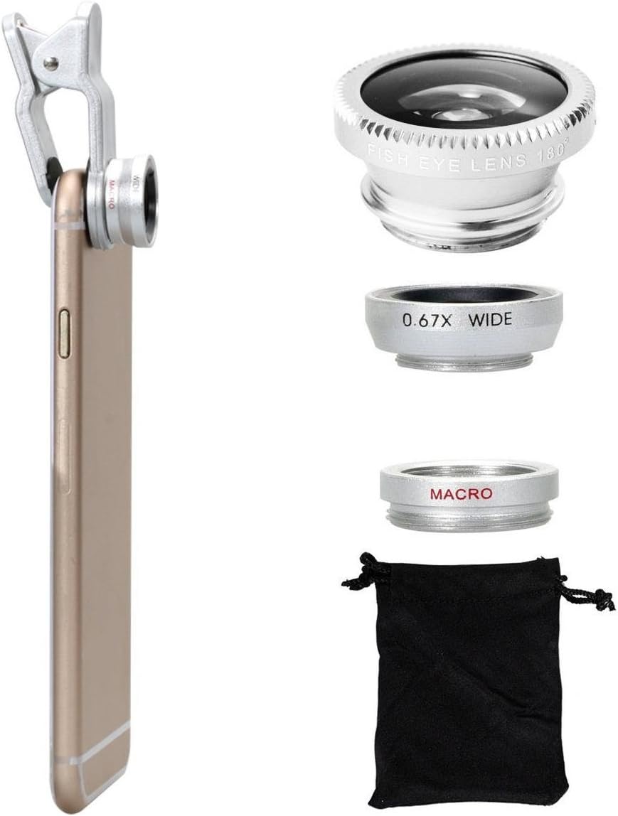 Amazon.com: Stellar Clip-On 3-in-1 180 Degree Fisheye + 0.67X Wide ...