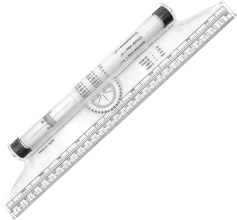 Release 30cm Rolling Pusher Angle Parallel Ruler Angle Ruler Balancing ...