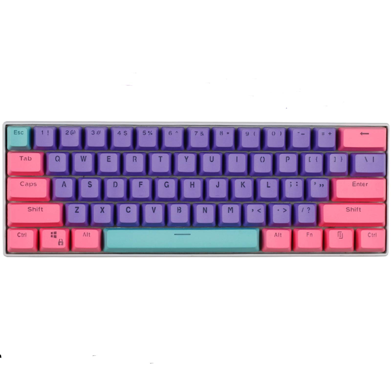 Buy 61 Key Layout OEM Profile PBT Thick Keycaps for 60% Mechanical ...