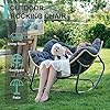 Amazon.com : SWITTE Outdoor Rocking Chair, Oversized Patio Papasan ...