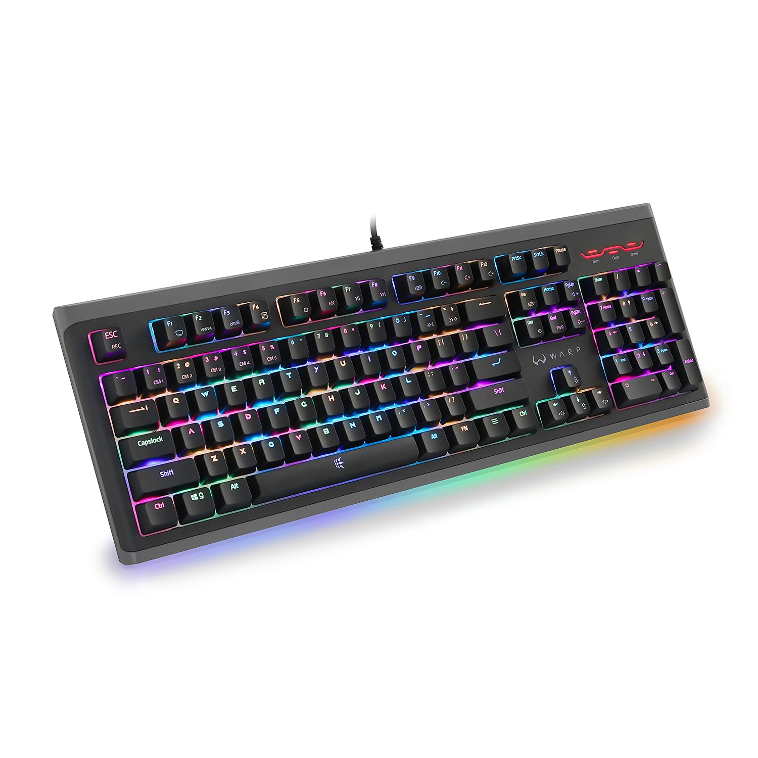 Amazon.in: Buy WIZMAX, WK1 PC Gaming Keyboard, USB Wired RGB Mechanical ...