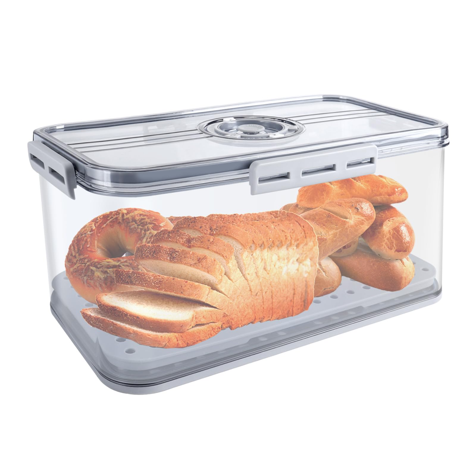 Amazon.com: Bread Box for Kitchen Counter, Time Recording Bread Storage ...