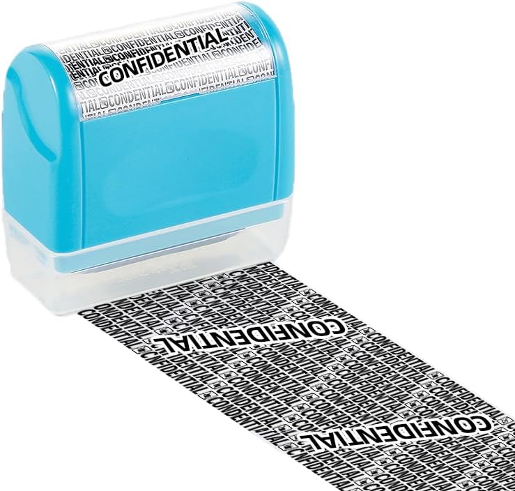 DODUOS Data Defender Roller Stamp with 3 Confidential Roller Stamp ...