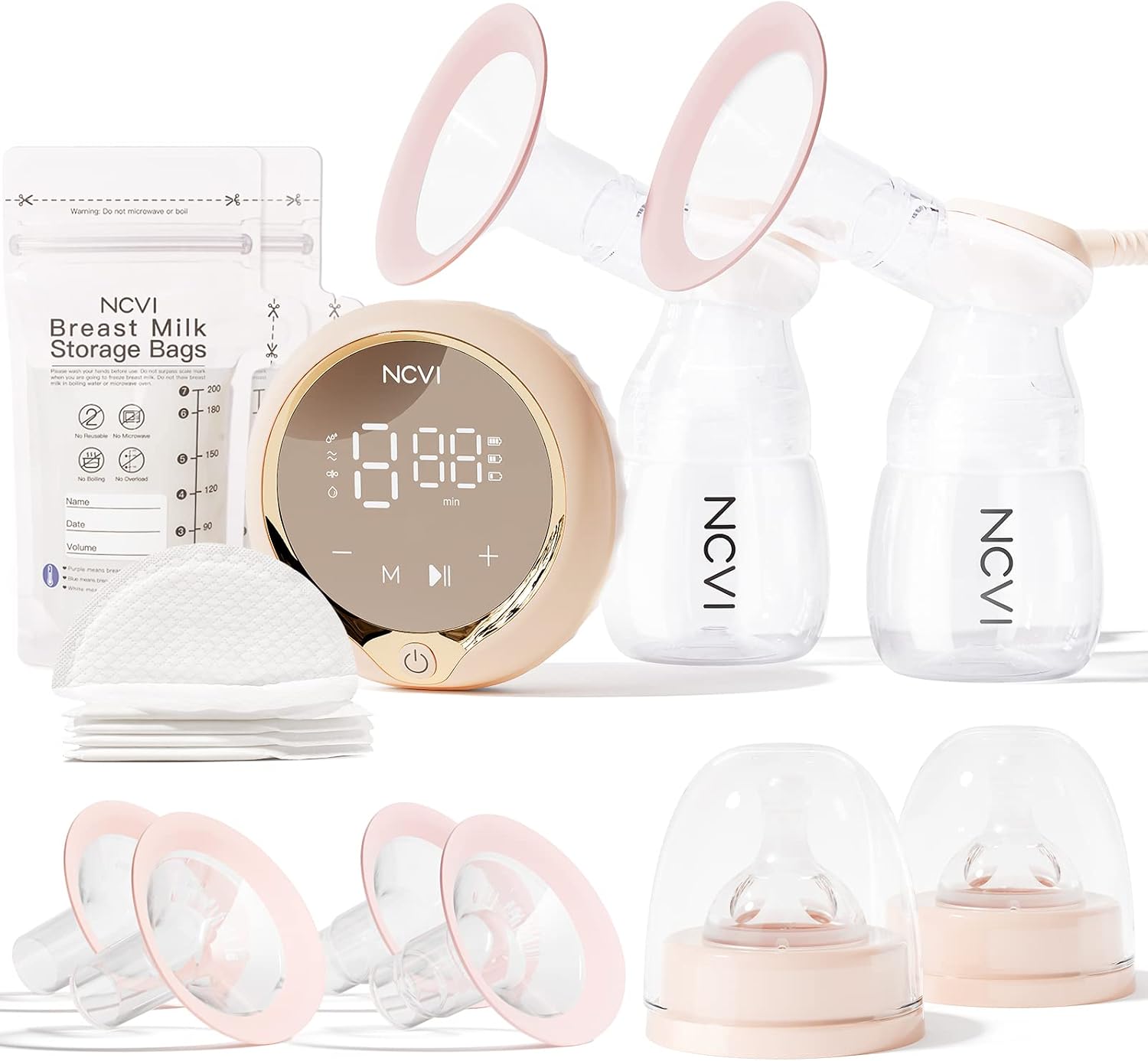 Amazon.com : NCVI Electric Breast Pump, Double Electric Breast Pump ...