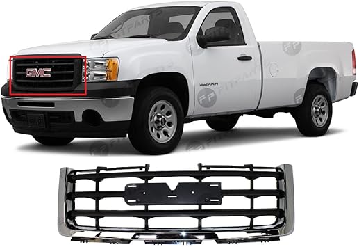 Amazon.com: Fitparts New Grille for 2009 2010 2011 2012 2013 GMC Sierra ...