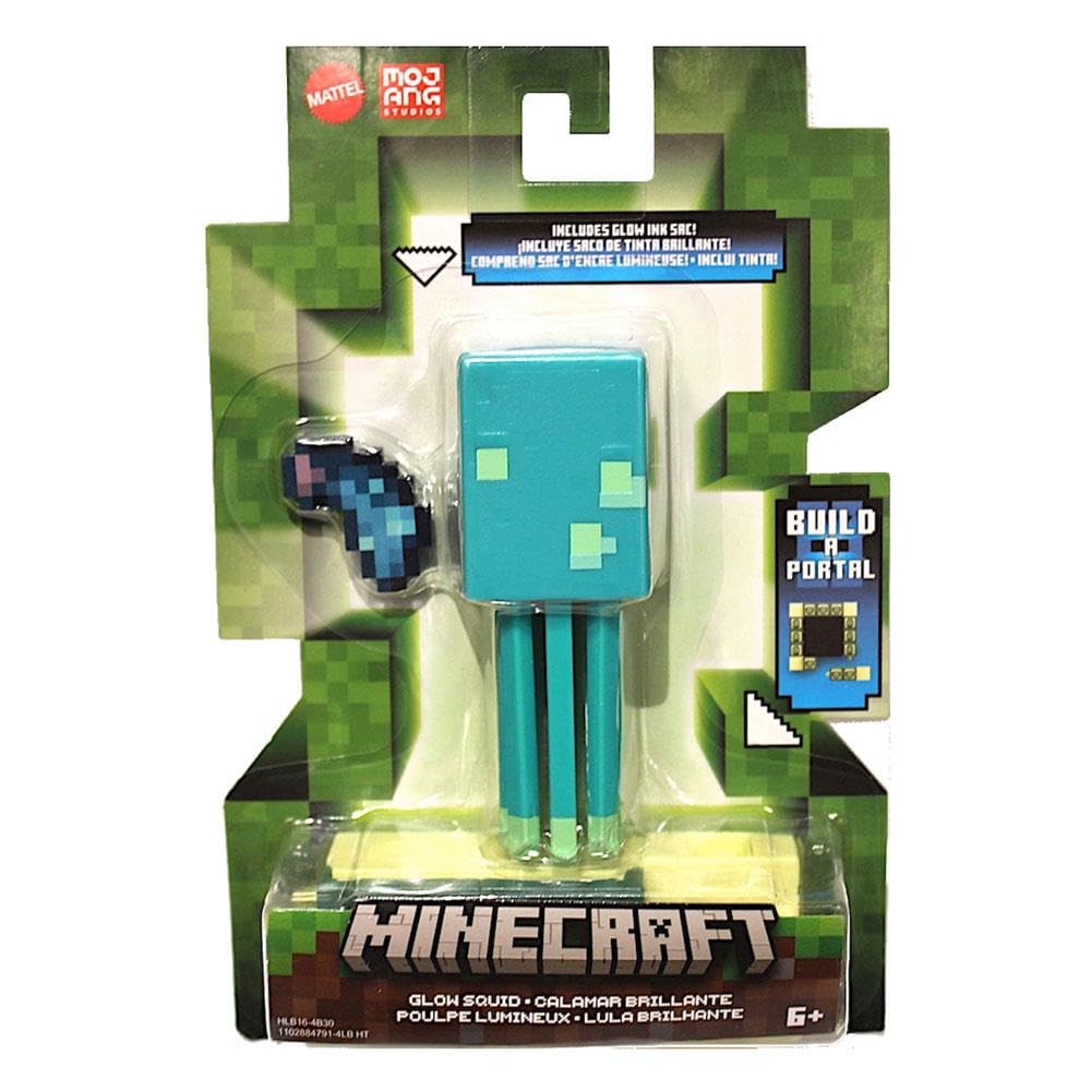Minecraft Mattel Articulated Toy Figure with Building Paper Cubes ...