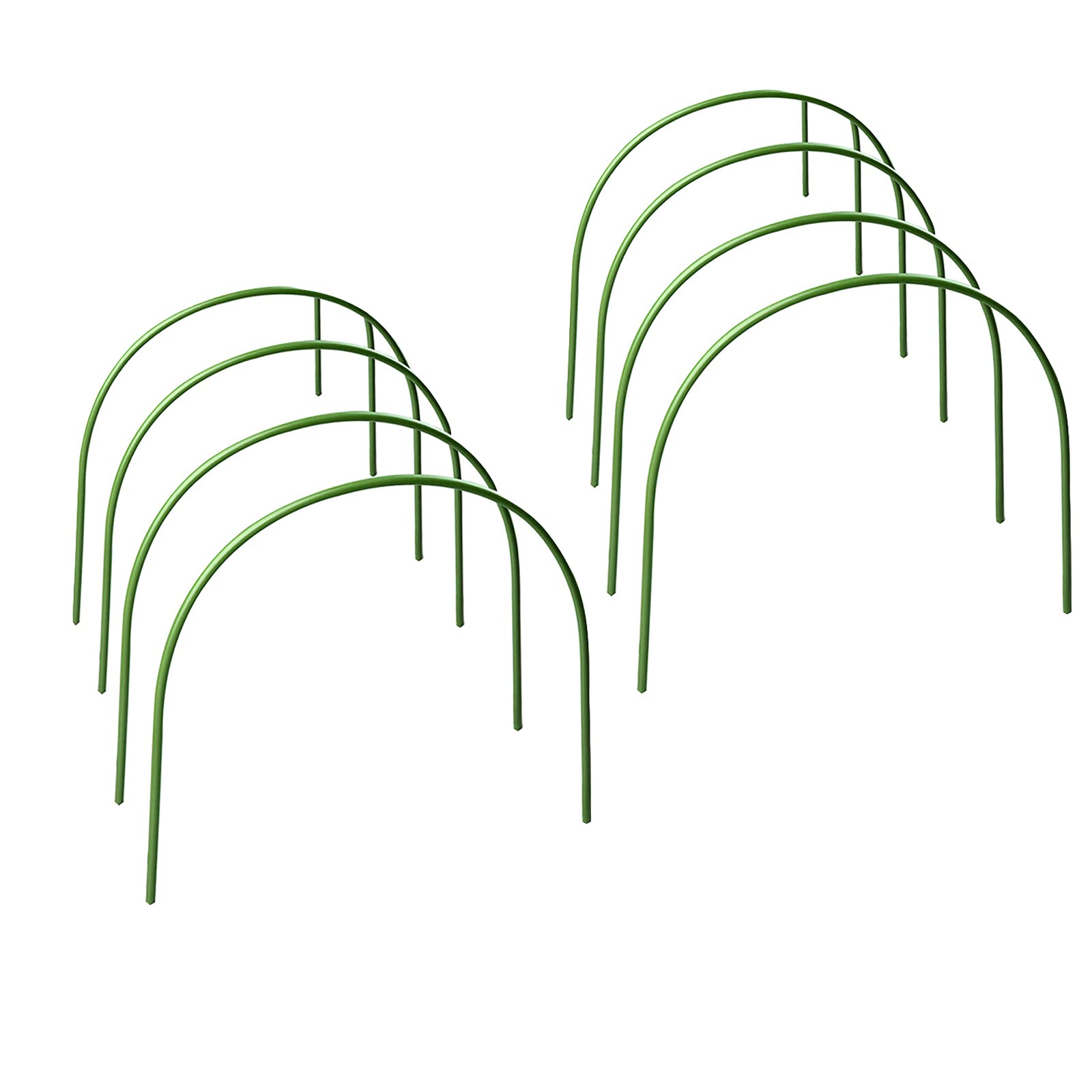8Pcs Rust Free Greenhouse Hoops for Plant Cover Support Grow Tunnel ...