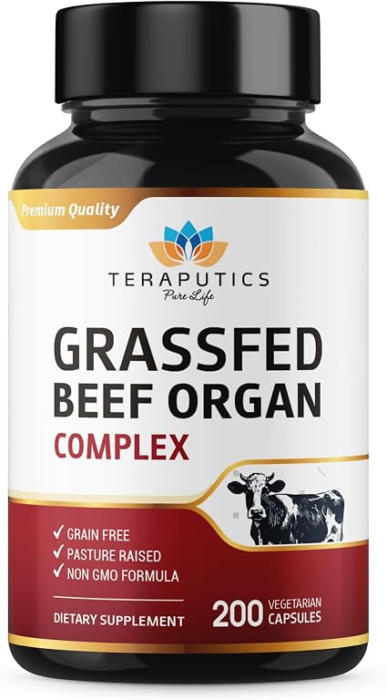 Amazon.com: Grass Fed Beef Organ Complex | 200 Capsules | Pasture ...