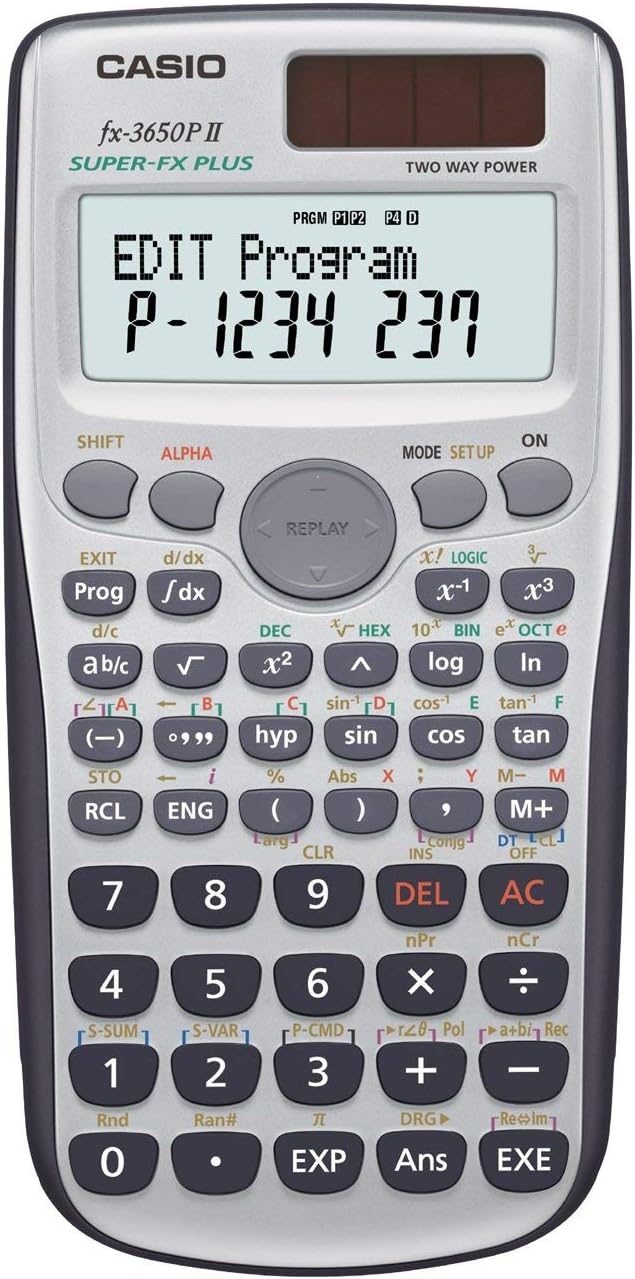 Amazon.com : Casio Super Fx-3650p Programmable Scientific Calculator ...