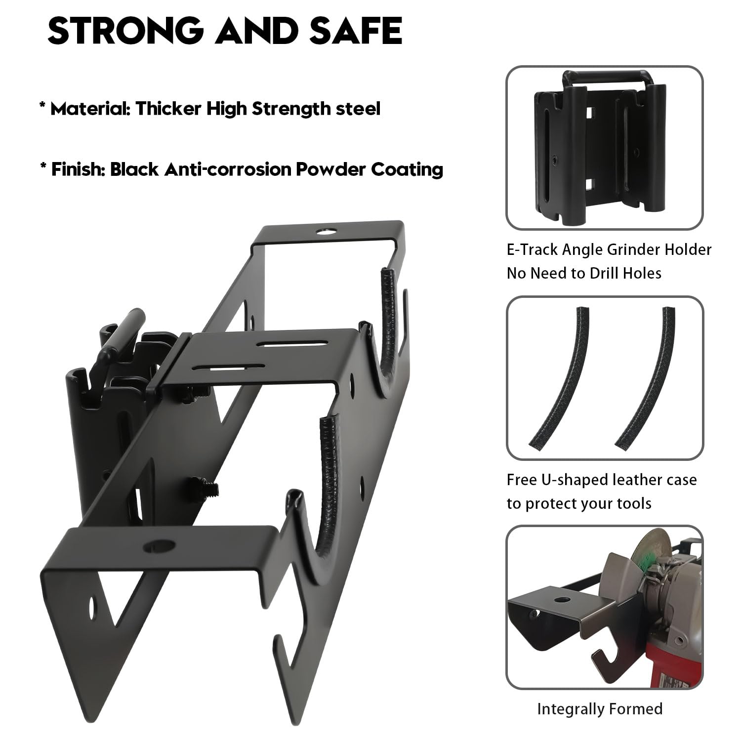 Snapklik.com : 2 Bay E-Track Angle Grinder Holder Tool