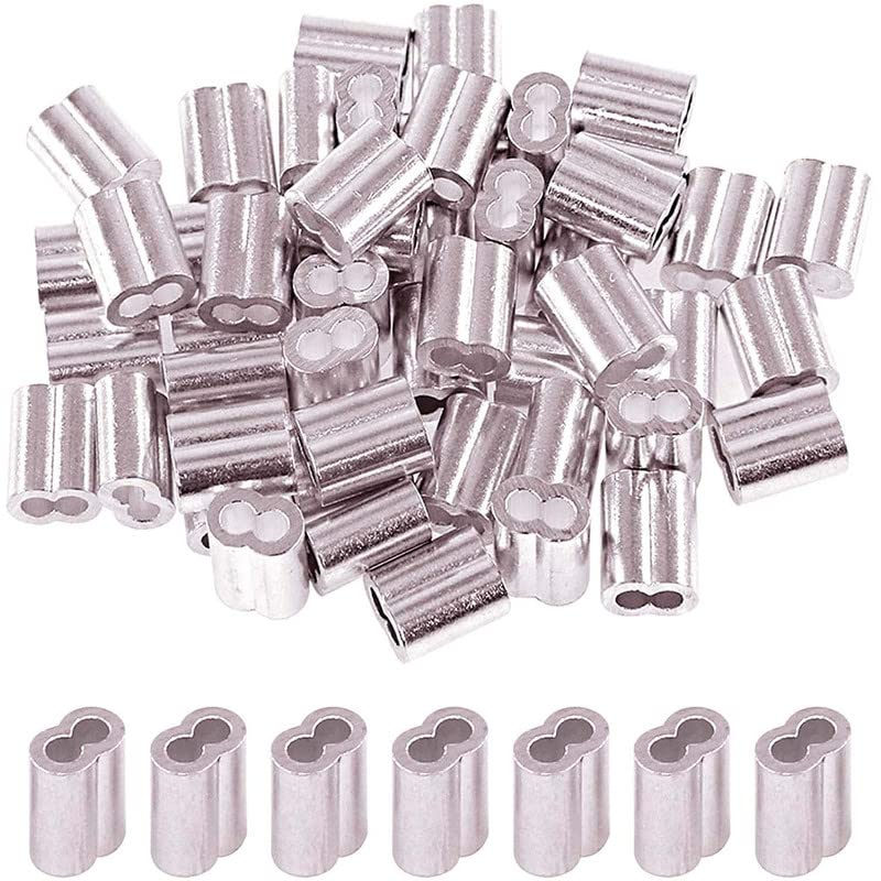 DIY Crafts 2mm, Nickel Silver, 12, (2mm-10mm) Aluminum Crimping Loop ...