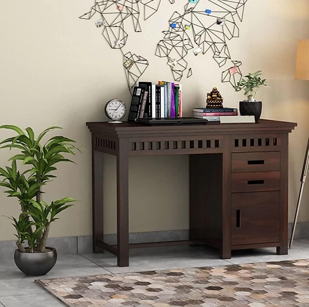 RAMA HANDICRAFT Sheesham Wood Reading Writing Study Table Laptop ...