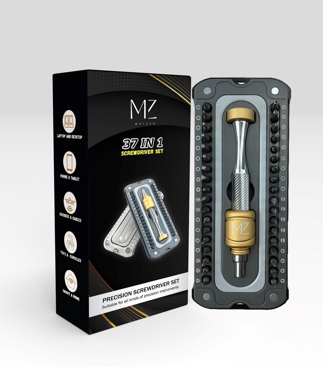 7 in 1 Mini Screwdriver Titanium Screwdriver 1/4 Inch Magnetic Torx ...