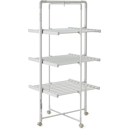 Amazon.com: Easylife XL Heated Drying Rack with Timer, 3 Tier Airer ...