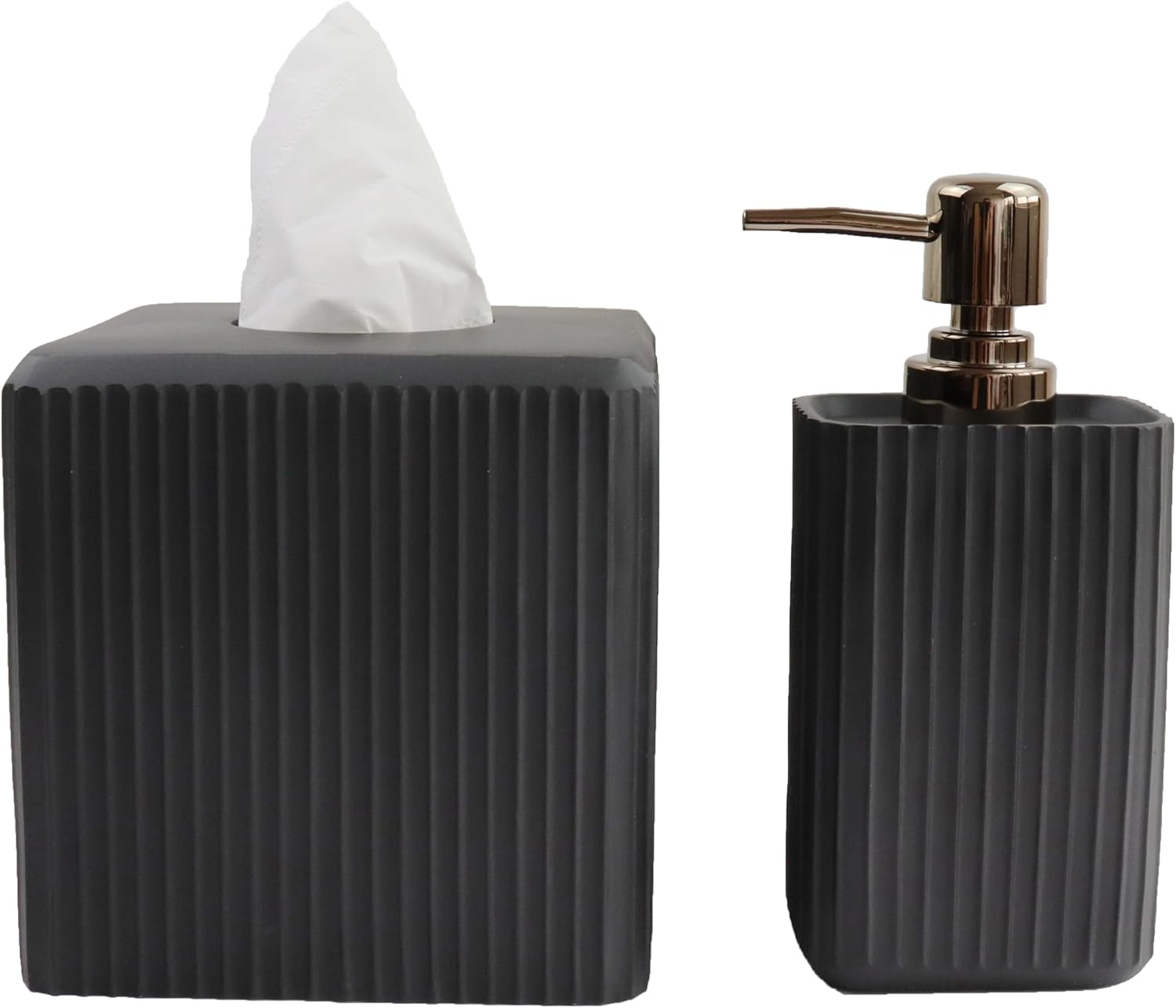 Amazon.com: Hymmah Black Modern Square Tissue Box Cover Kleenex Box ...