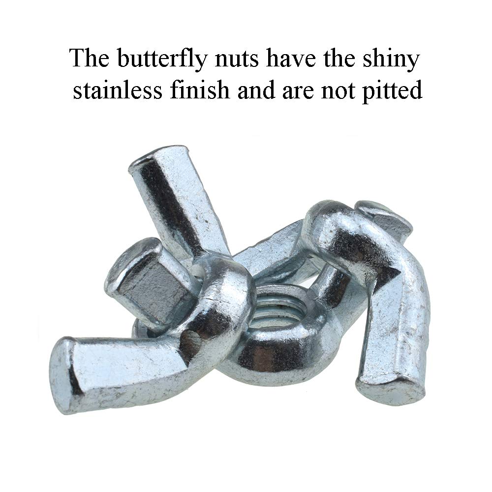 Yadaland Wing Nuts Butterfly Nuts 5/16-18inch Inner Dia Fastener Screw ...