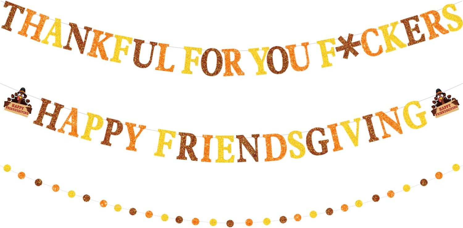 Amazon.com: TF Girly Friendsgiving Party Decorations with Hanging ...
