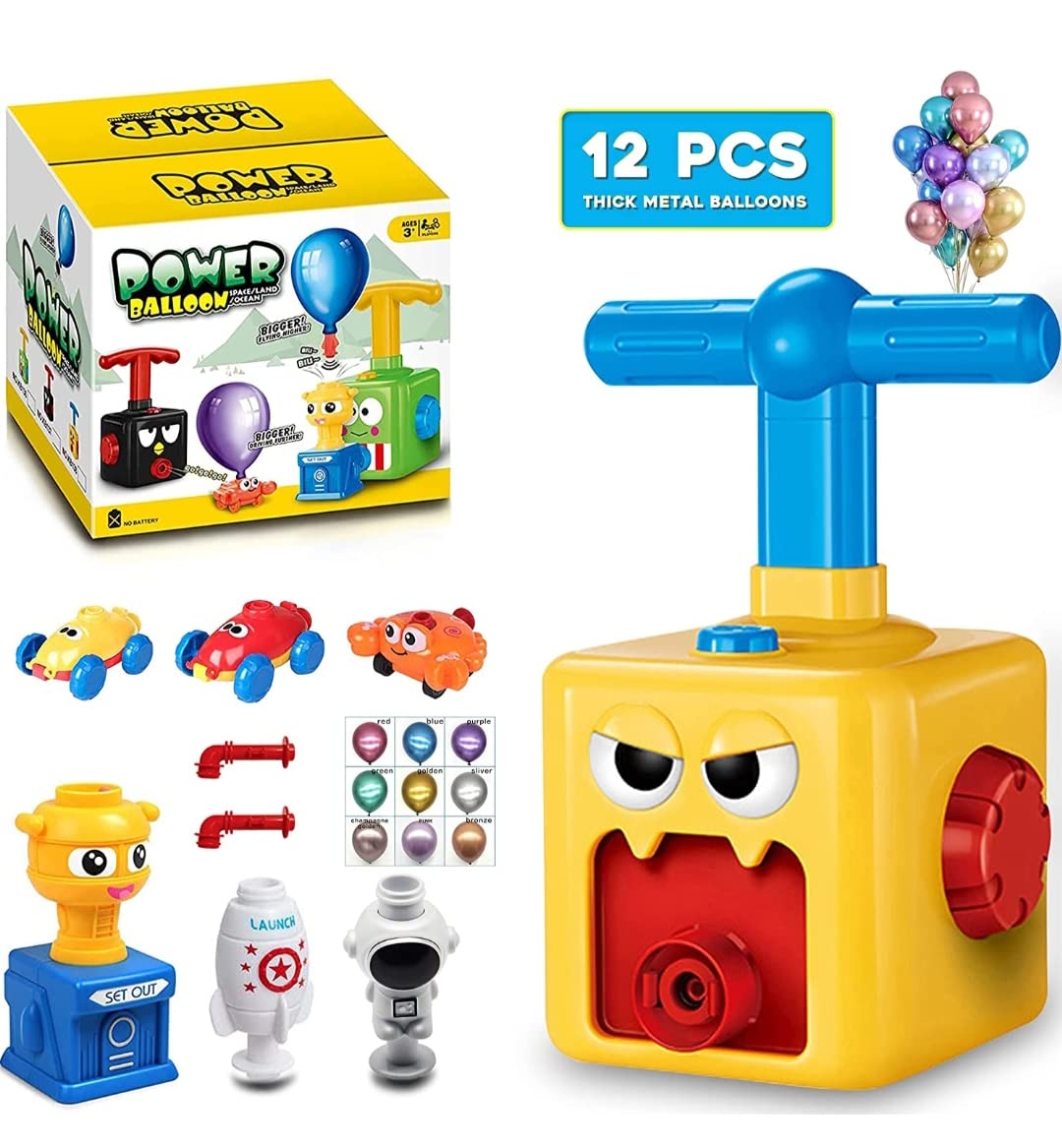 Power Balloon Car Toy For Kids - Multicolor : Amazon.in: Toys & Games