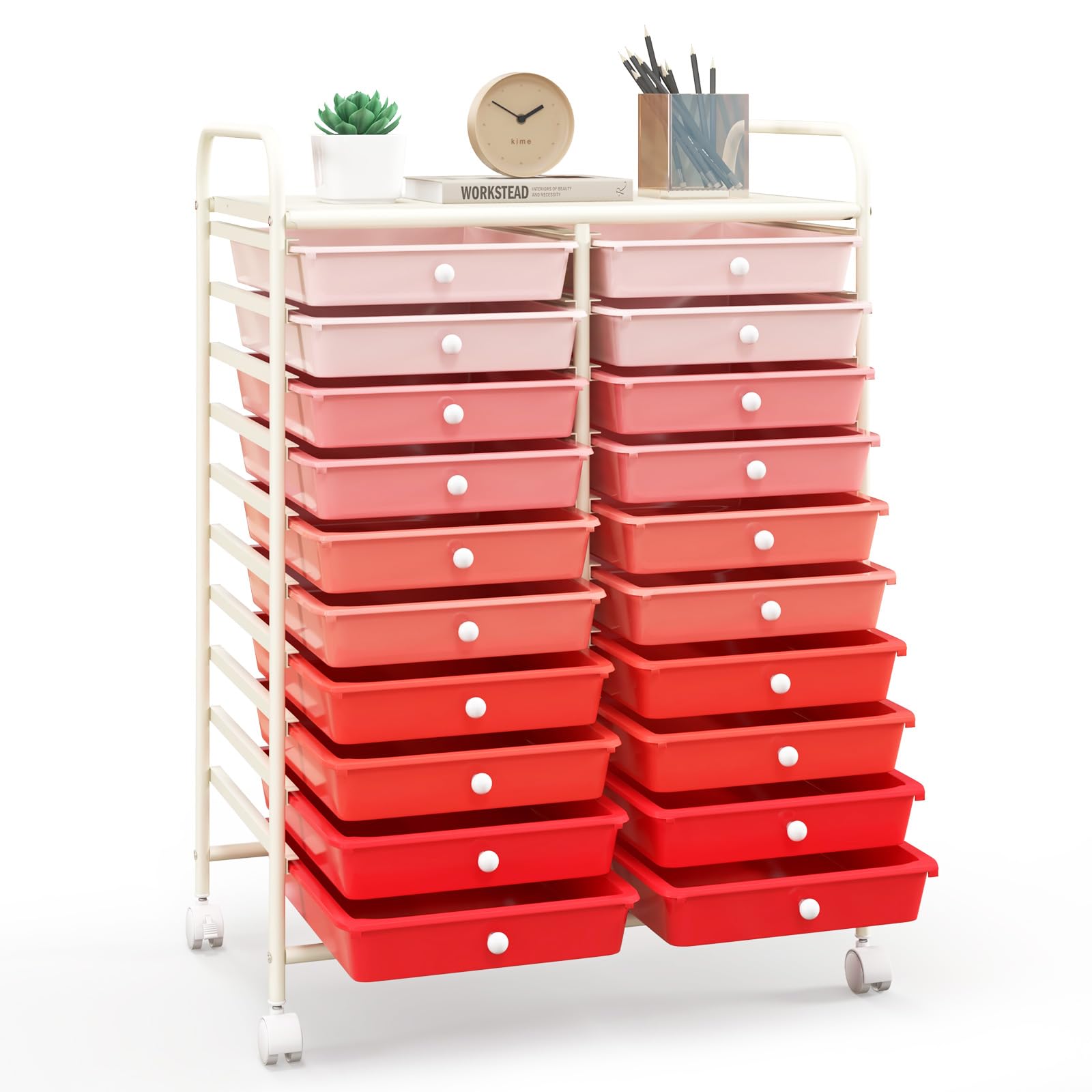 Snapklik.com : Happygrill 20-Drawer Organizer Cart Tools, Mobile ...