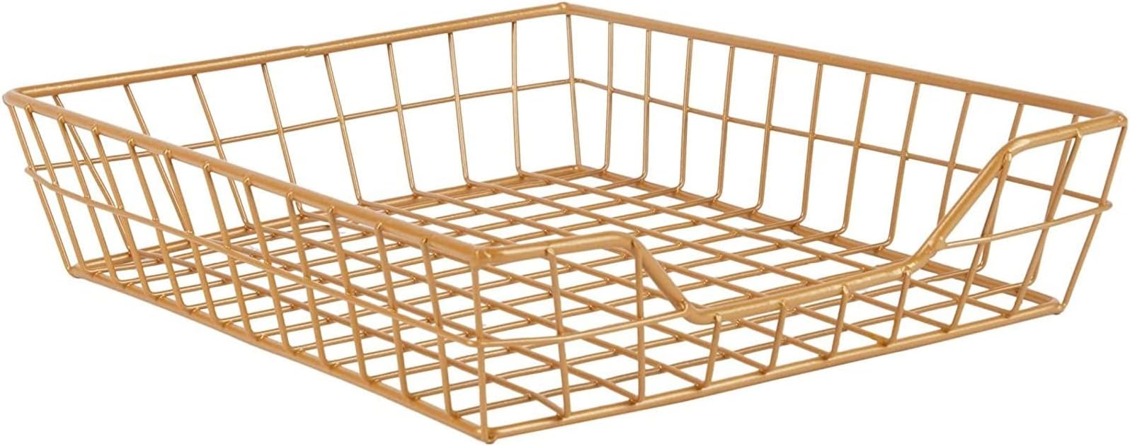 Amazon.com: Gold File Organizer - Wire Paper Tray for Letters, Mails ...