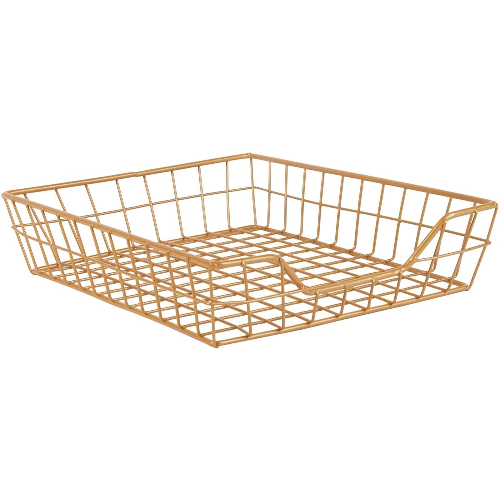 Amazon.com: Juvale Gold File Organizer - Wire Paper Tray for Letters ...