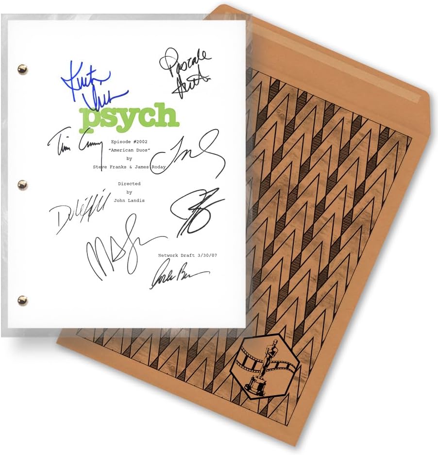 Amazon.com: Psych TV Show Autographed Script Screenplay Signed Reprint ...