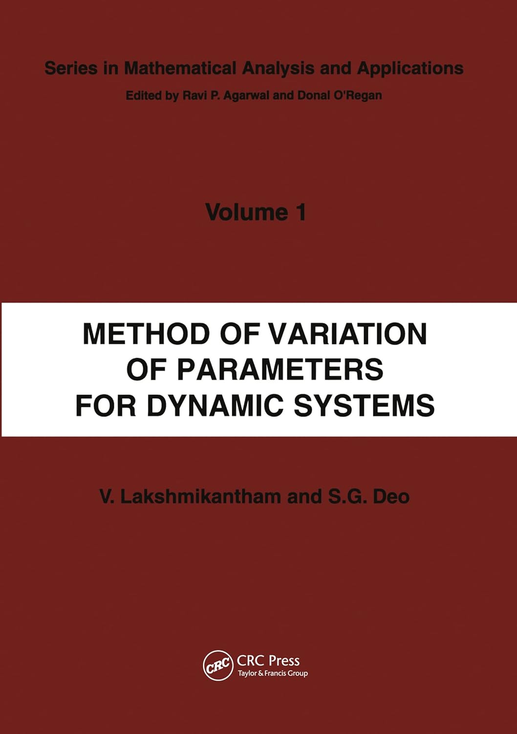 Amazon.com: Method of Variation of Parameters for Dynamic Systems ...