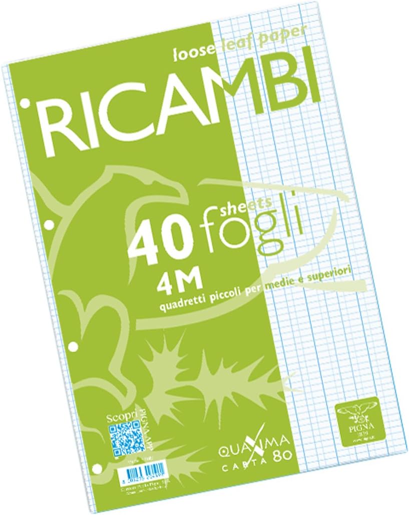 Amazon.com: Pigna Refill Pad A4 210 x 297 mm (A4) 40 Sheets – Notebook ...